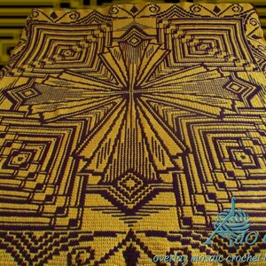 Art Deco, Poncho Throw Digital Crochet Pattern - Etsy