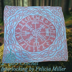 Northern Viking Compass, a Digital Crochet Pattern for Overlay Mosaic ...