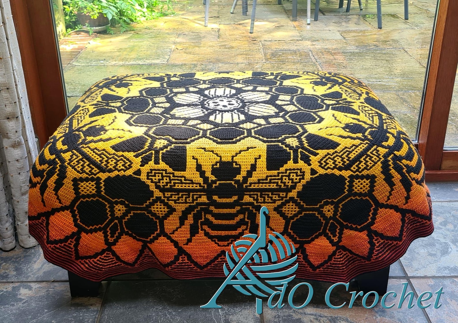 Beehive Crochet Pattern, Mosaic & Interlocking Filet (digital Download ...