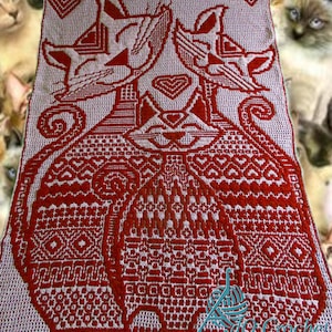 Zen Tangle Cats and Kitten, Digital Crochet Pattern in English and ...