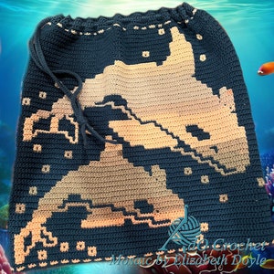 Seaworld, Digital Pattern for Overlay Mosaic and Interlockig Filet ...