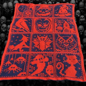 Halloweenies, 15 Afghan Squares for Halloween, DIGITAL PATTERN ONLY! - Etsy
