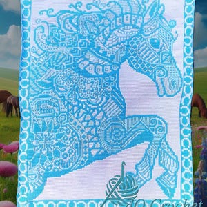 Zen Tangle Pferd Häkelanleitung, Mosaik- & Filettechniken (Digitaler ...