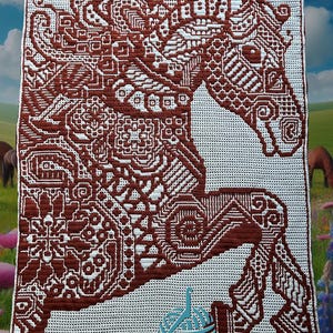 Zen Tangle Pferd Häkelanleitung, Mosaik- & Filettechniken (Digitaler ...