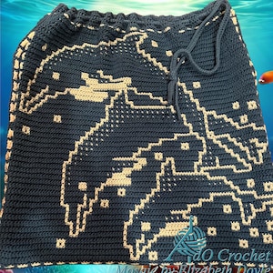 Seaworld, Digital Pattern for Overlay Mosaic and Interlockig Filet ...