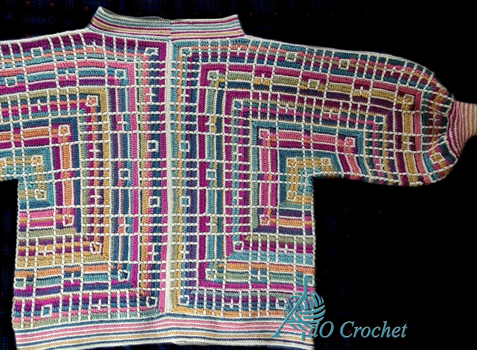 Hexagon Vest / Cardigan and Lap Throw in English, German and Dutch - Etsy