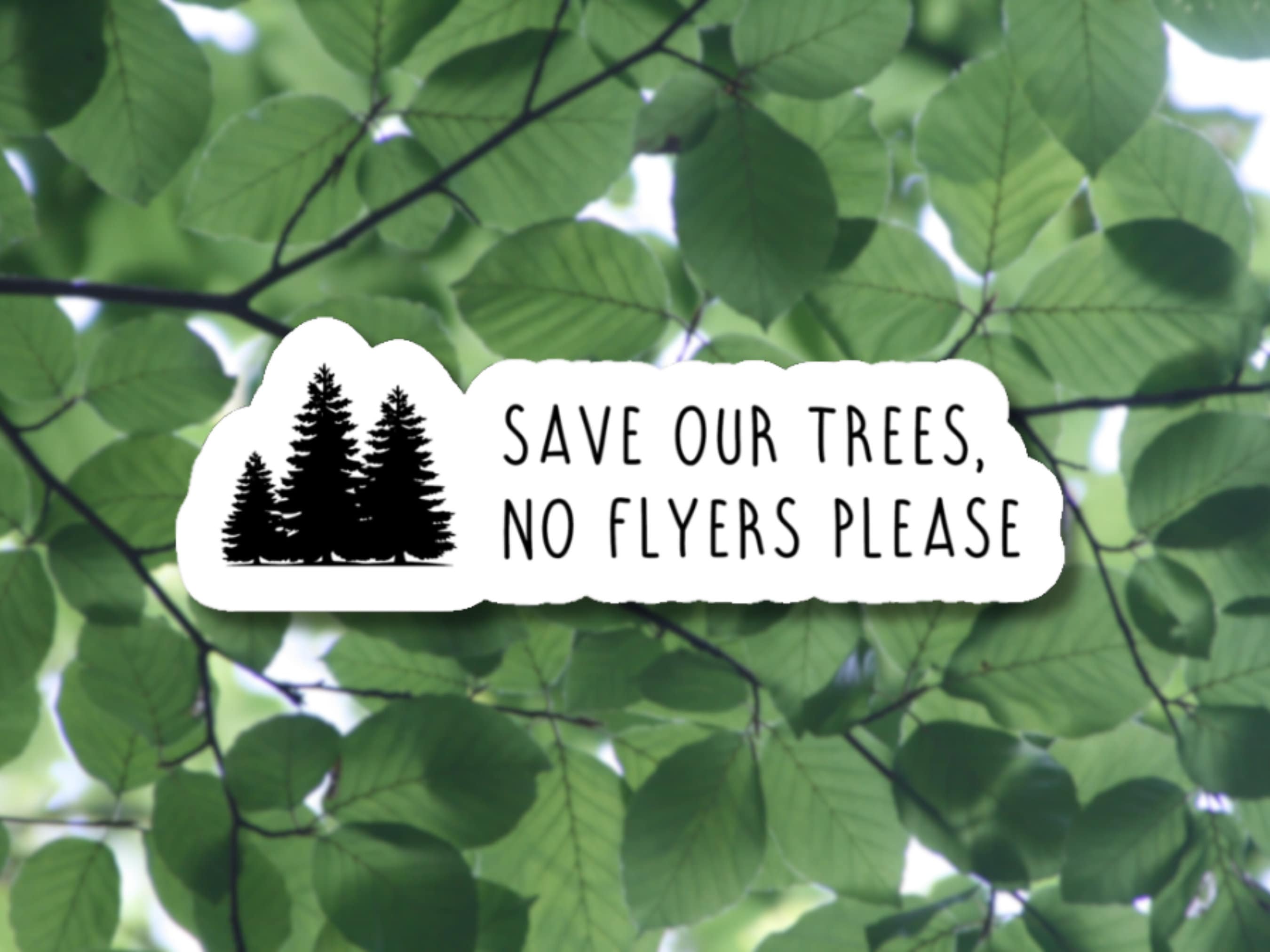 No Flyers Please Mailbox Decal | Waterproof Sticker for Mailbox - Etsy