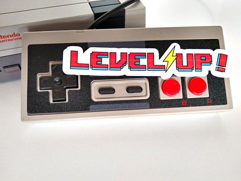 Level up Sticker | Waterproof Sticker for Laptop, Water Bottle, Phone ...