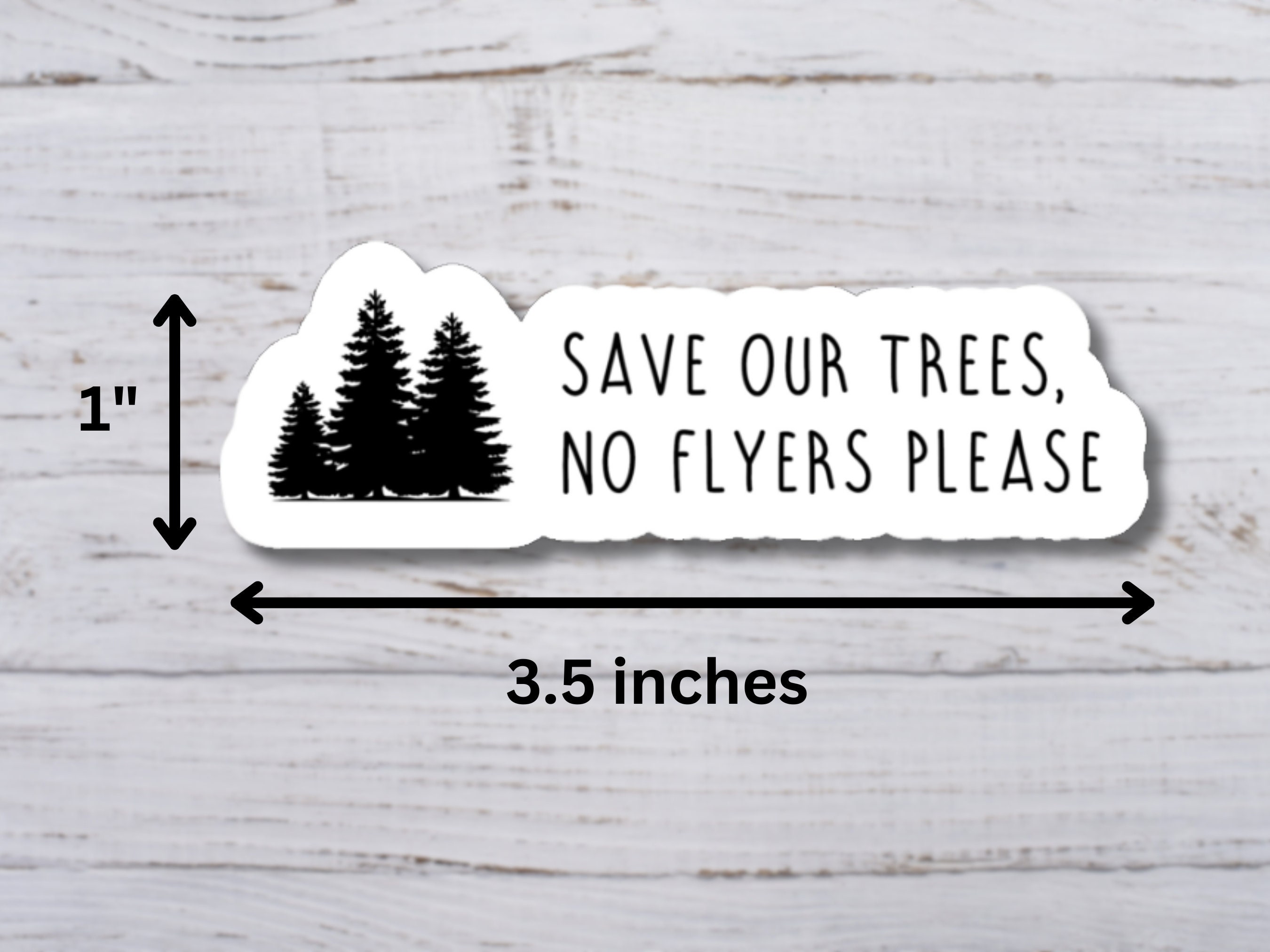 No Flyers Please Mailbox Decal | Waterproof Sticker for Mailbox - Etsy