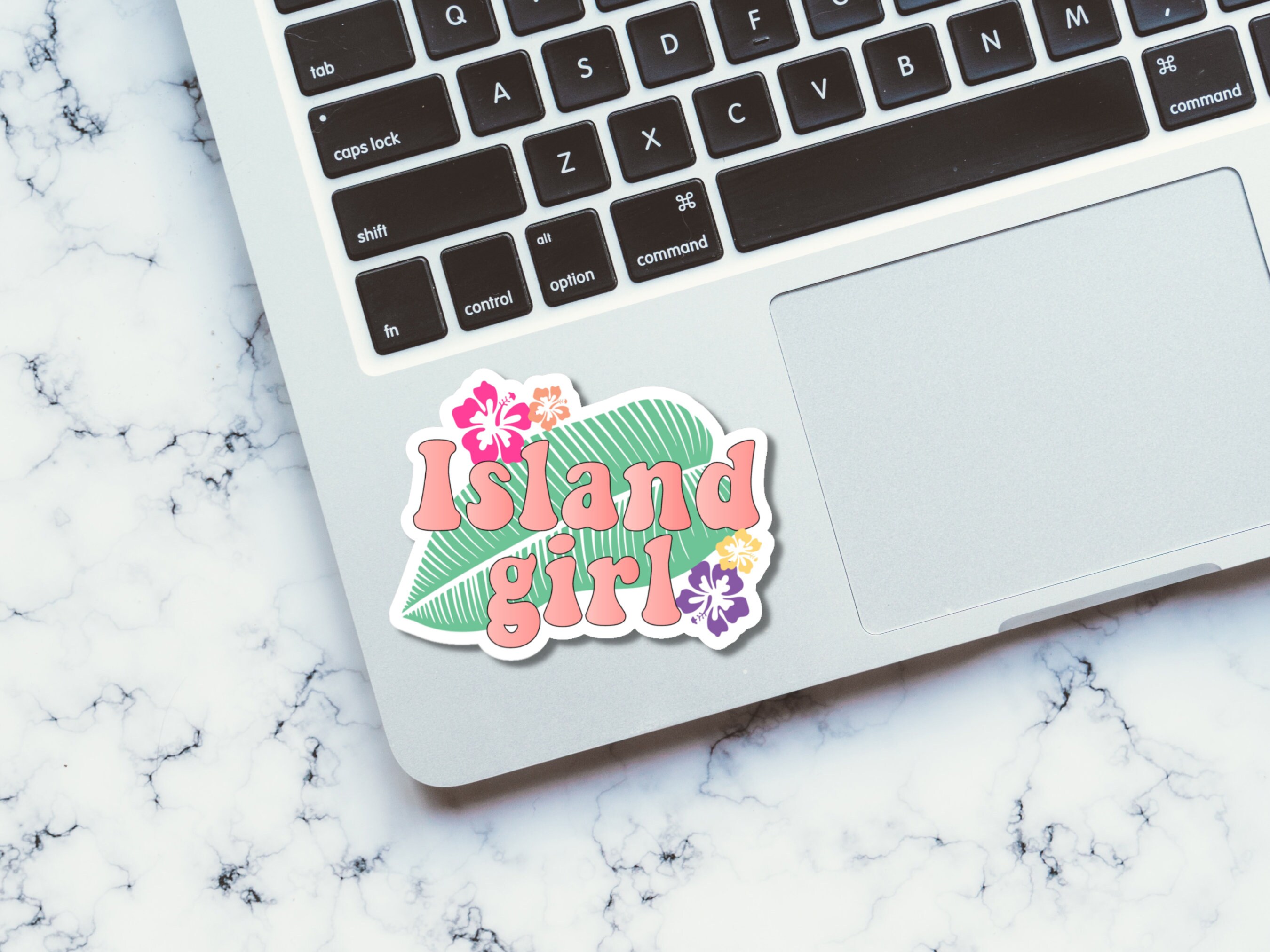 Island Girl Decal | Waterproof Sticker for Laptop, Water Bottle, Phone ...