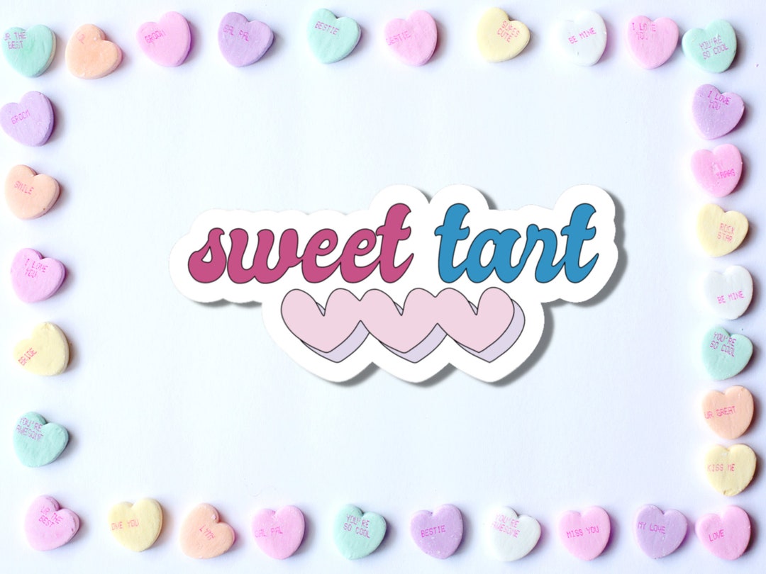 Sweet Tart Decal | Waterproof Sticker for Laptop, Water Bottle, Phone ...