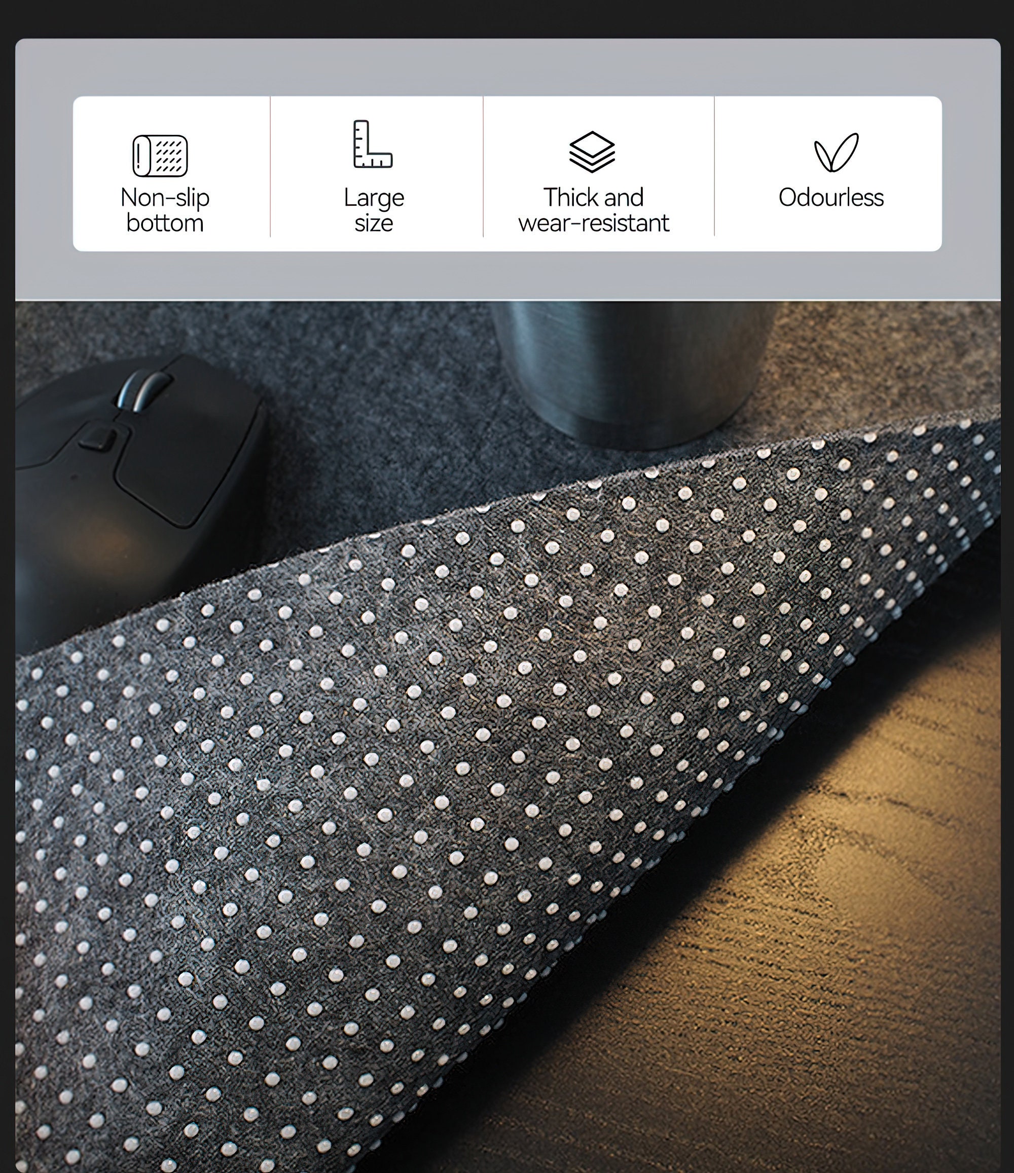 Wool Felt Mouse Pad, Eco-friendly Desk Mat, Soft and Comfortable ...