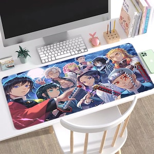 Large Anime Heroes Mouse Pad - Gaming Desk Mat, Non-slip High-quality ...