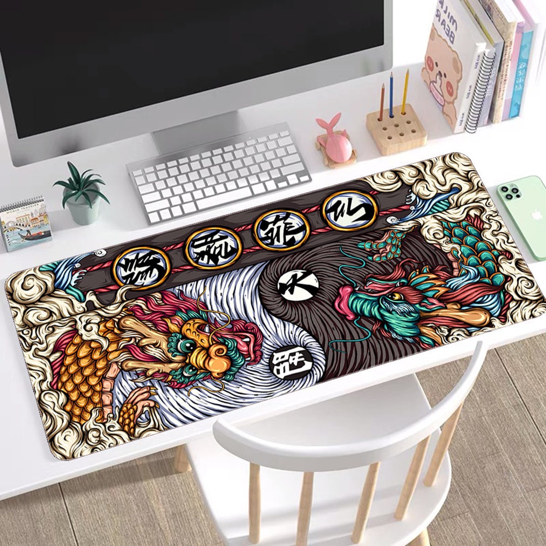 Chinese Dragon Gaming Mouse Pad, XXL Fantasy Desk Mat - Etsy