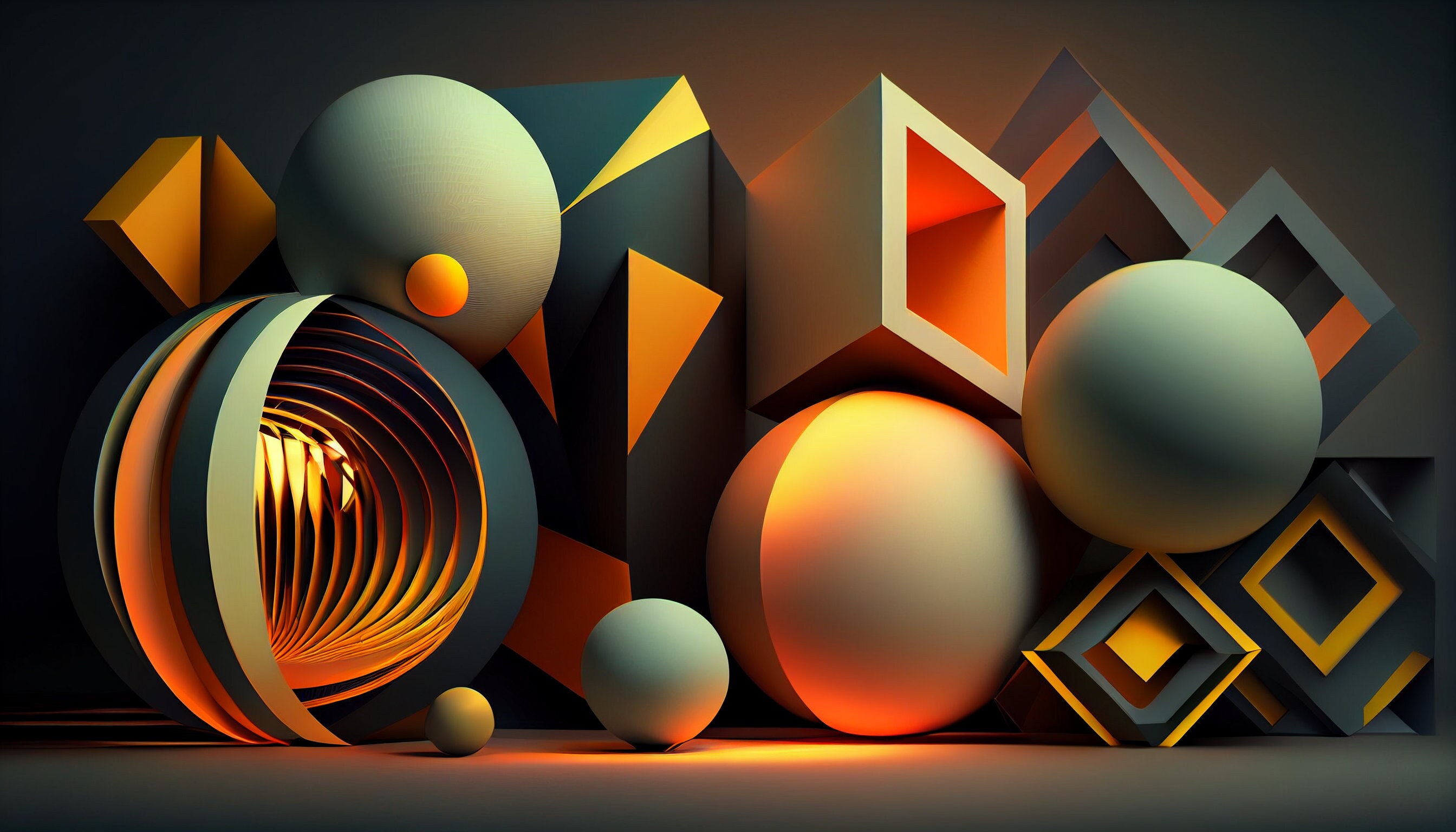 Dreamy 3D Abstract Printable Wallpaper: Artistic Swirls, Colorful Waves ...