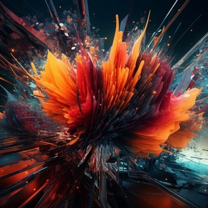 Dreamy 3D Abstract Printable Wallpaper: Artistic Swirls, Colorful Waves ...