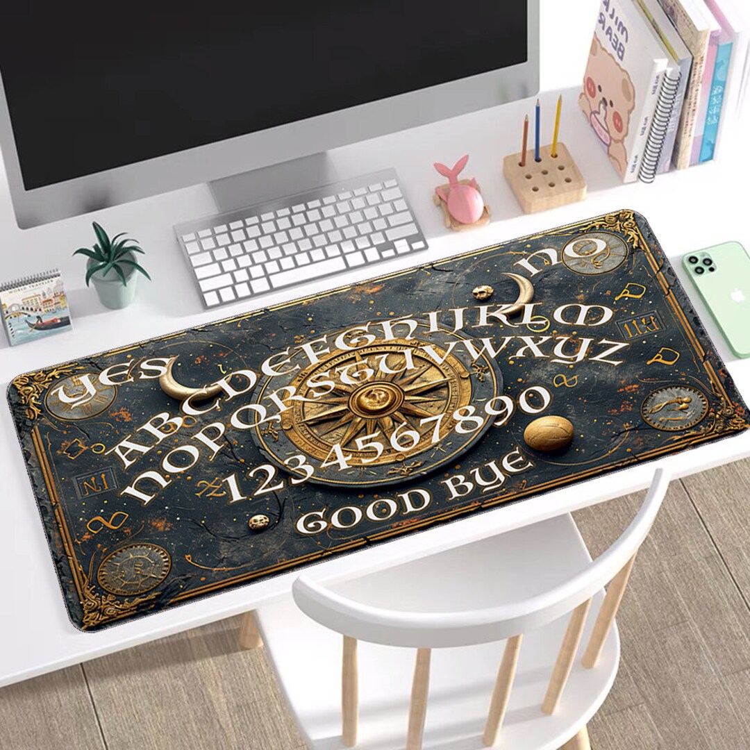 Antique Ouija Board Mouse Pad | Mystical Divination Desk Mat | Occult ...