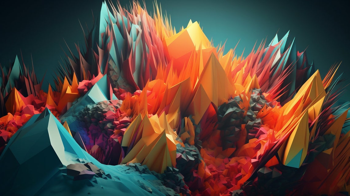 Abstract Printable Wallpaper Dreamy 3D | PNG 8K Background Digital ...