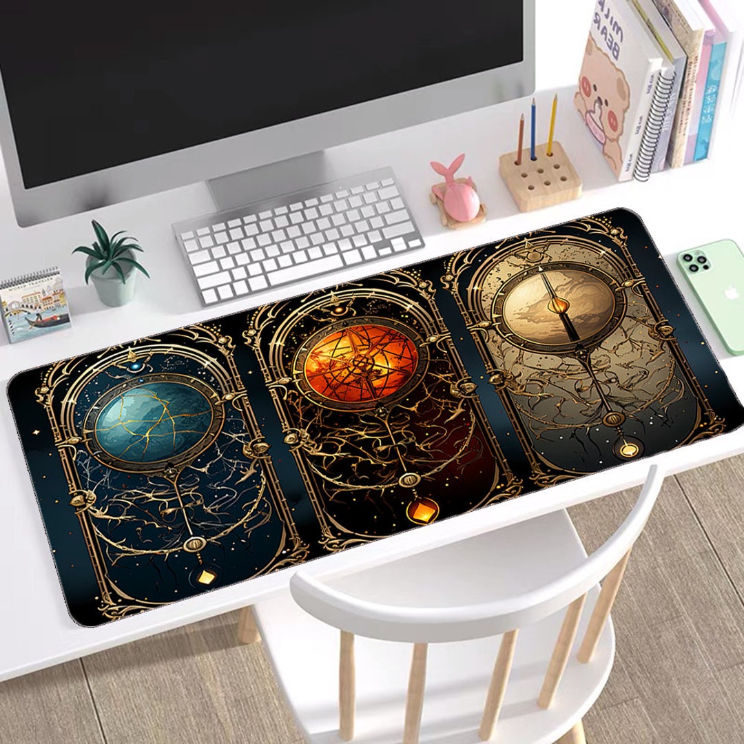 Tarot Cards Mouse Pad | Esoteric Art Desk Mat | Celestial Large ...