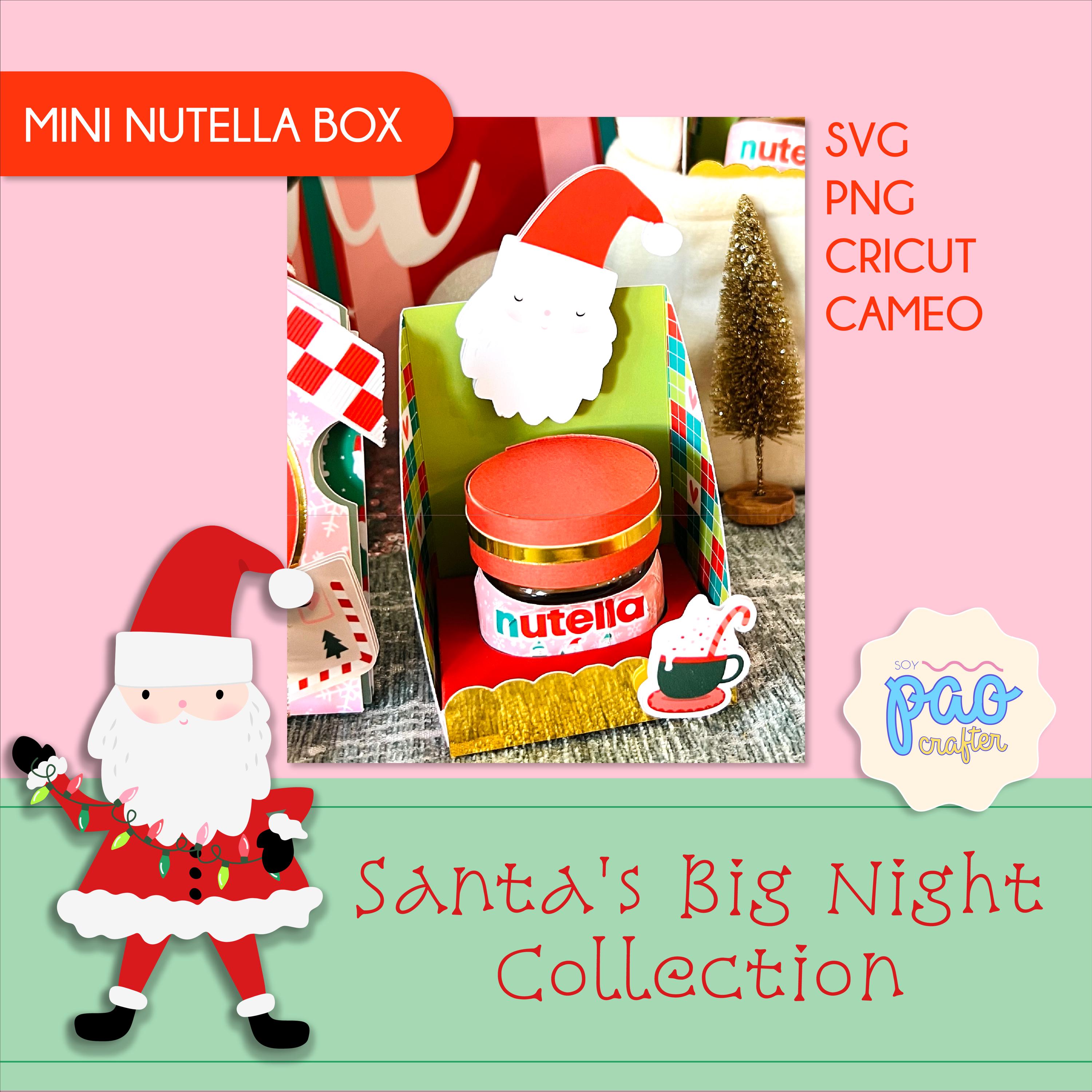 Mini Nutella Christmas Box SVG - Digital Cutting Files for Cricut and ...