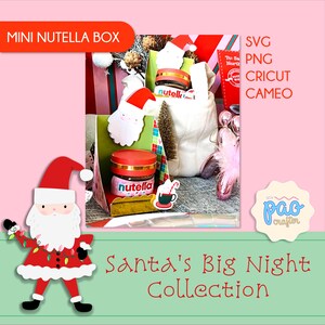 Mini Nutella Christmas Box SVG - Digital Cutting Files for Cricut and ...