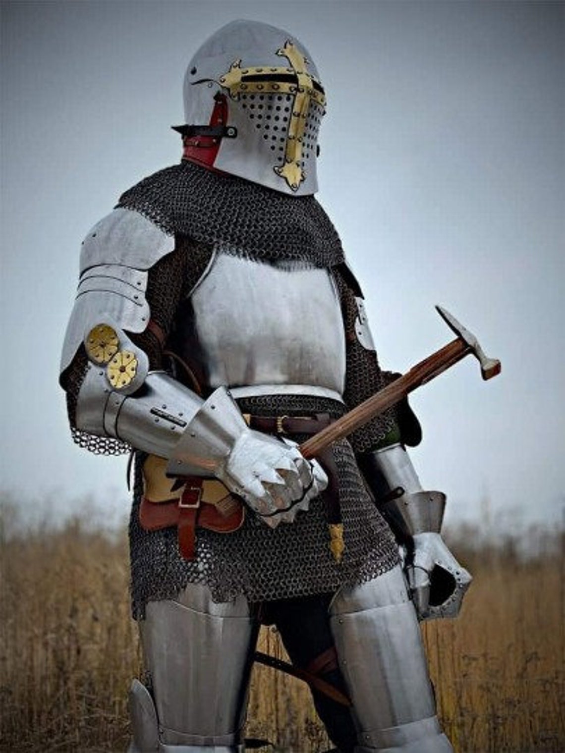 11th Century Medieval Knight Warrior Jousting Full Suit of Armor ...