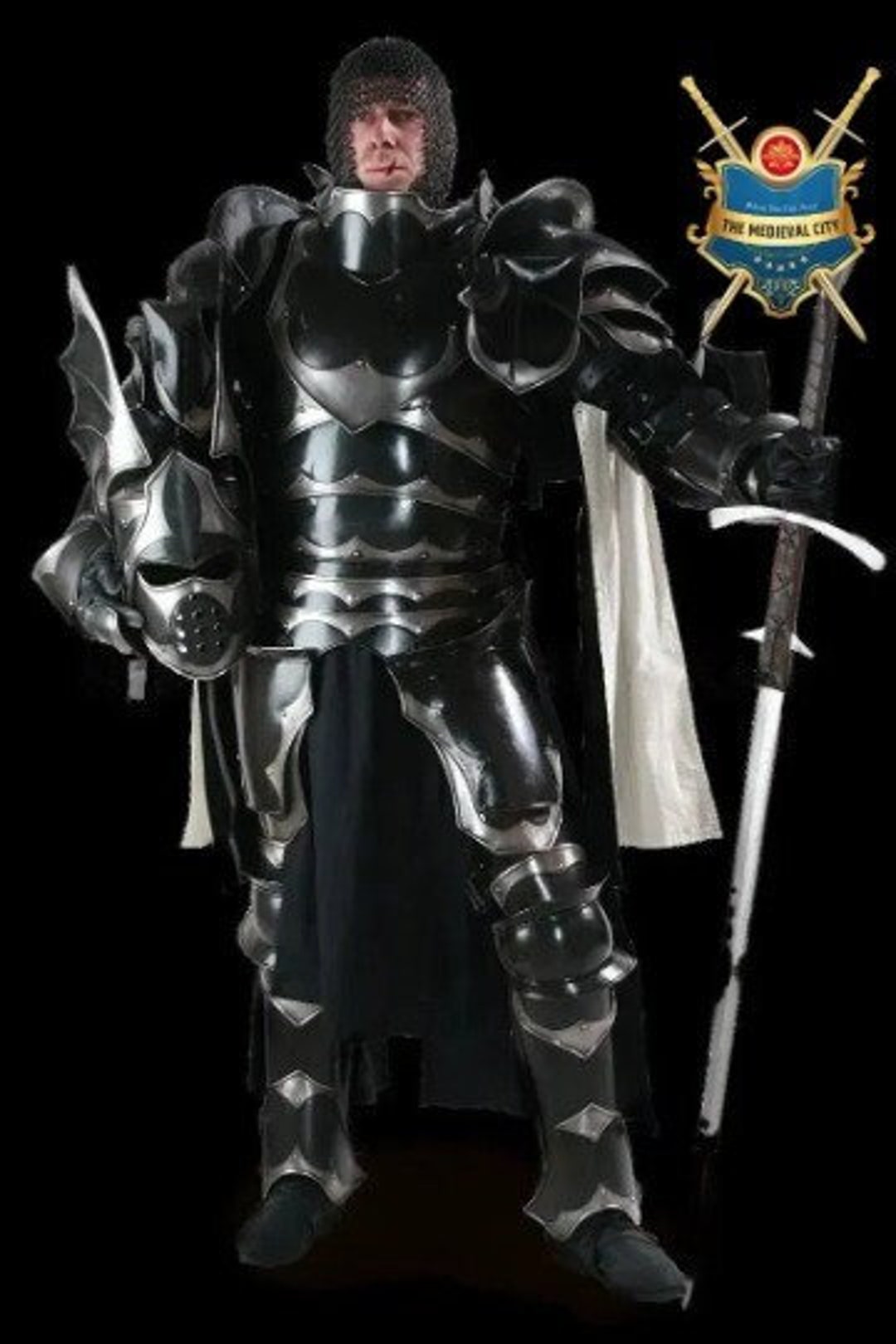 Medieval Dark Paladin Knight Full Body Armor Suit, Elven Knight Full ...