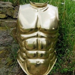 Medieval 18 Gauge Pure Brass Medieval Roman Chest Armor Reenactment ...