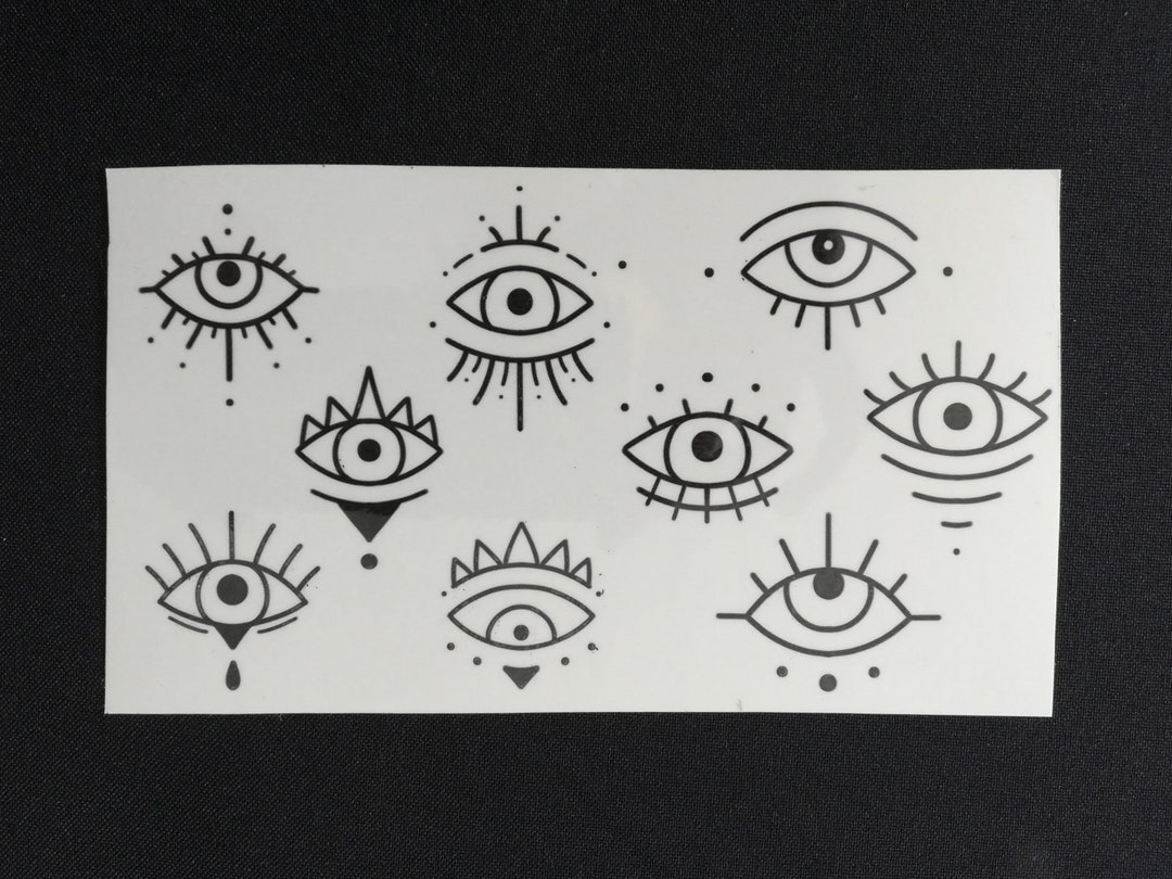 Temporary Eye Tattoo Sheet - Etsy