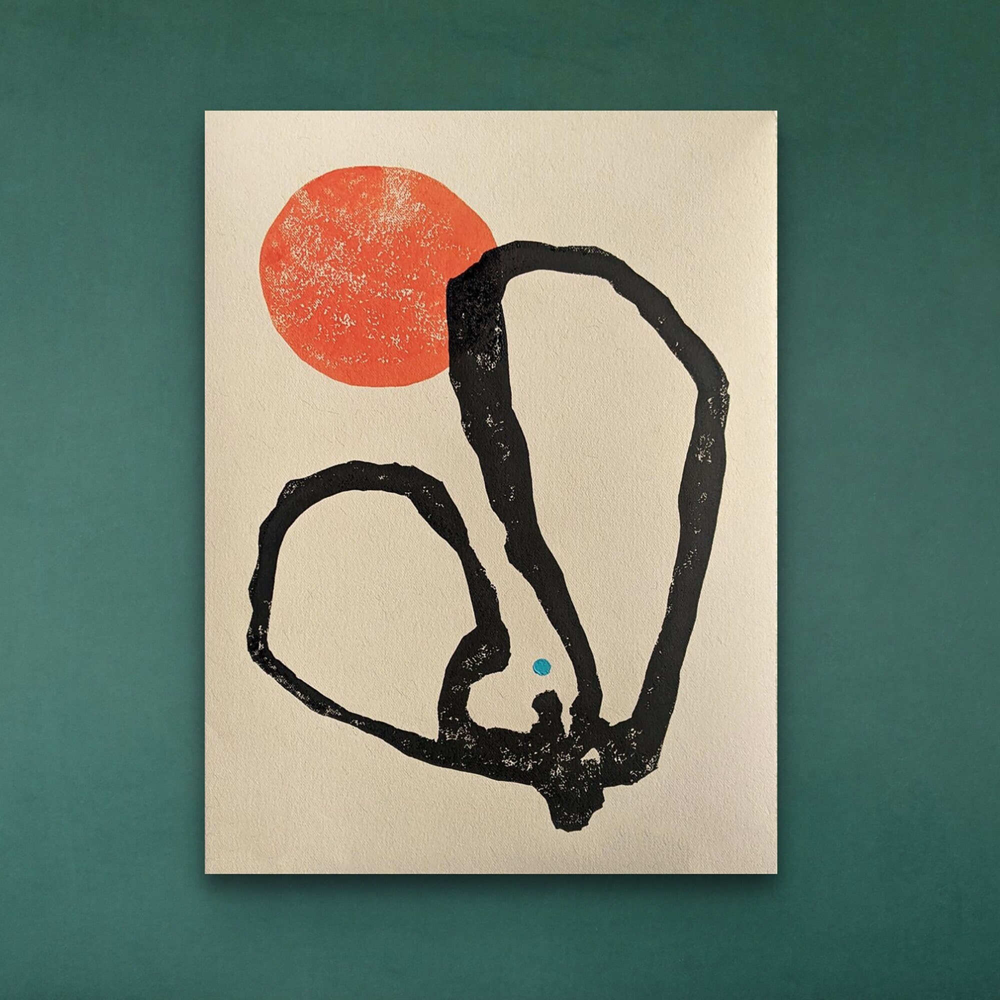 Flying Seed Original Linocut Hand Print A4 Size Poetic and - Etsy