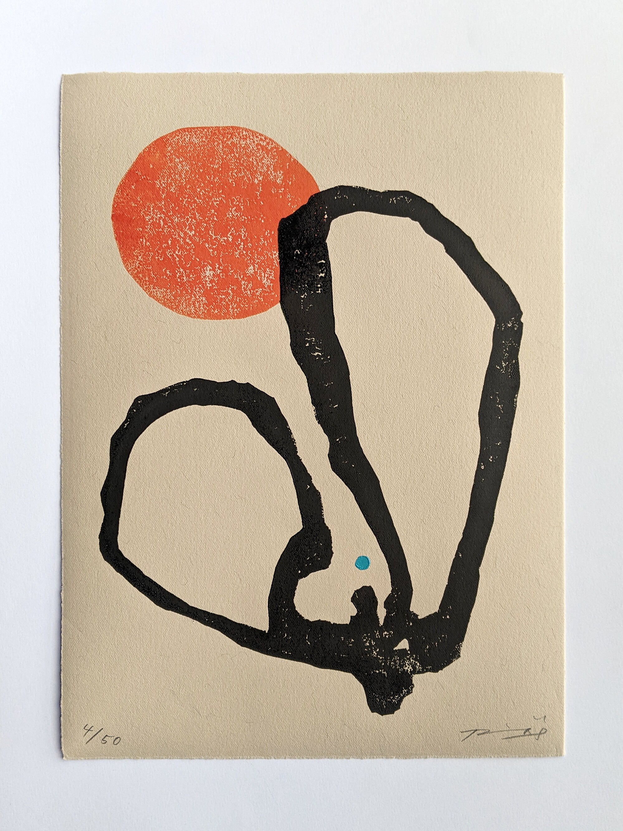 Flying Seed Original Linocut Hand Print A4 Size Poetic and - Etsy