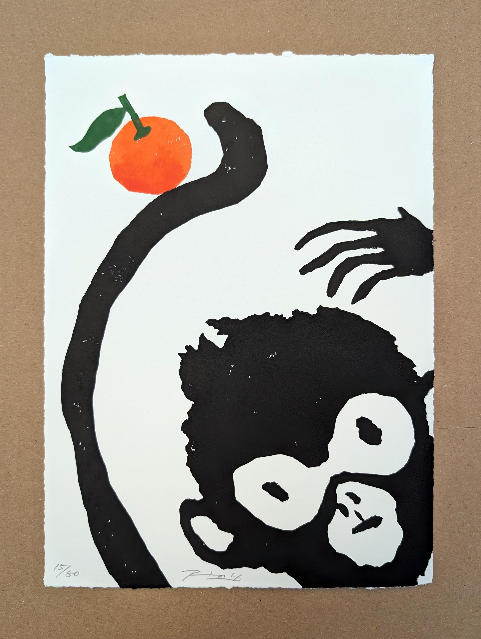 A New Friend - Original Linocut Hand Print A4 Size Available With a ...