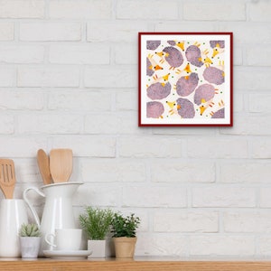 Hedgehogs March - Original Giclée Print of Watercolor, Poetic ...