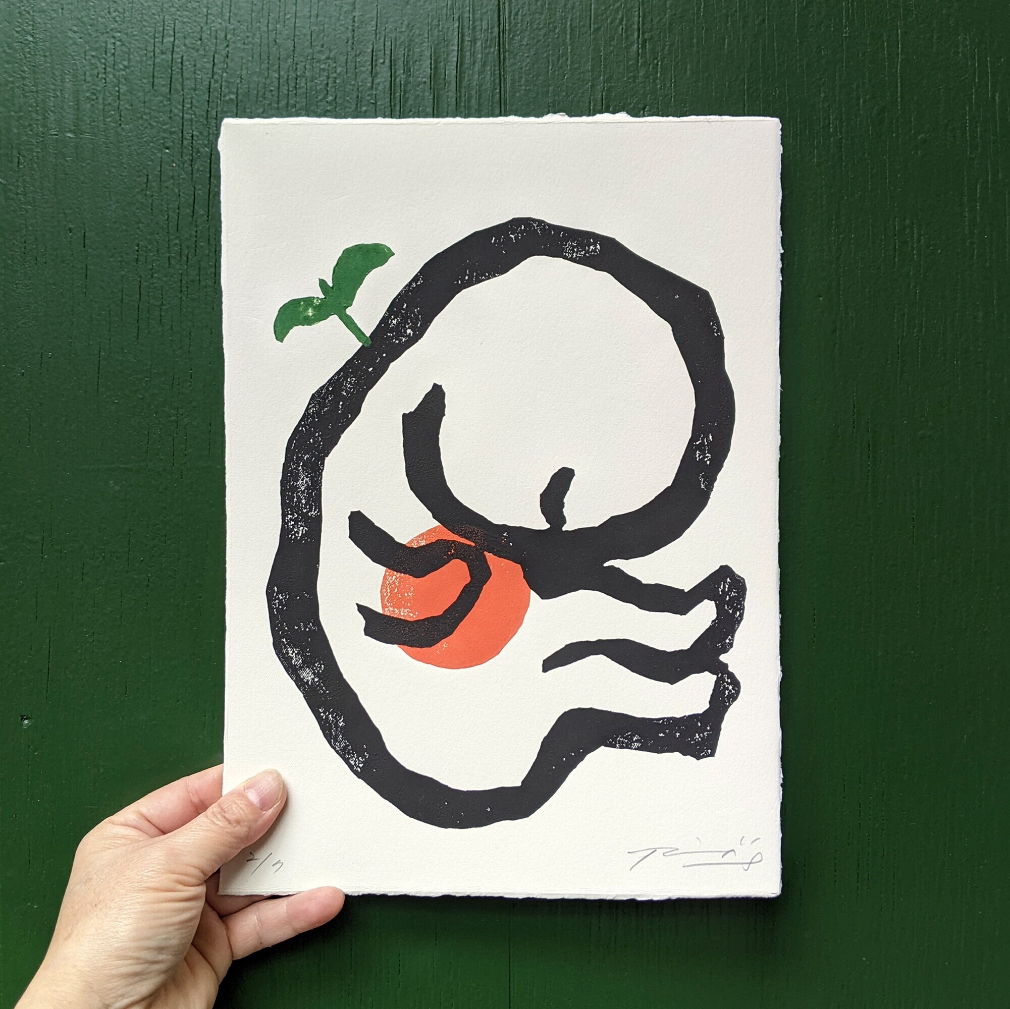 Tu-tump Original Linocut Hand Print A4 Size Poetic and - Etsy