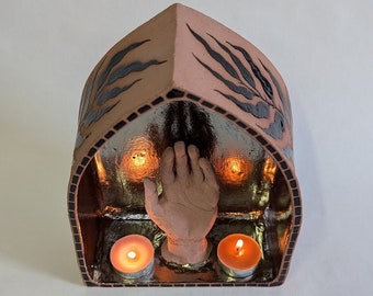 Tropical Moon Ceramic Altar Shrine Home Decor Handmade Gifts Clay Altar ...