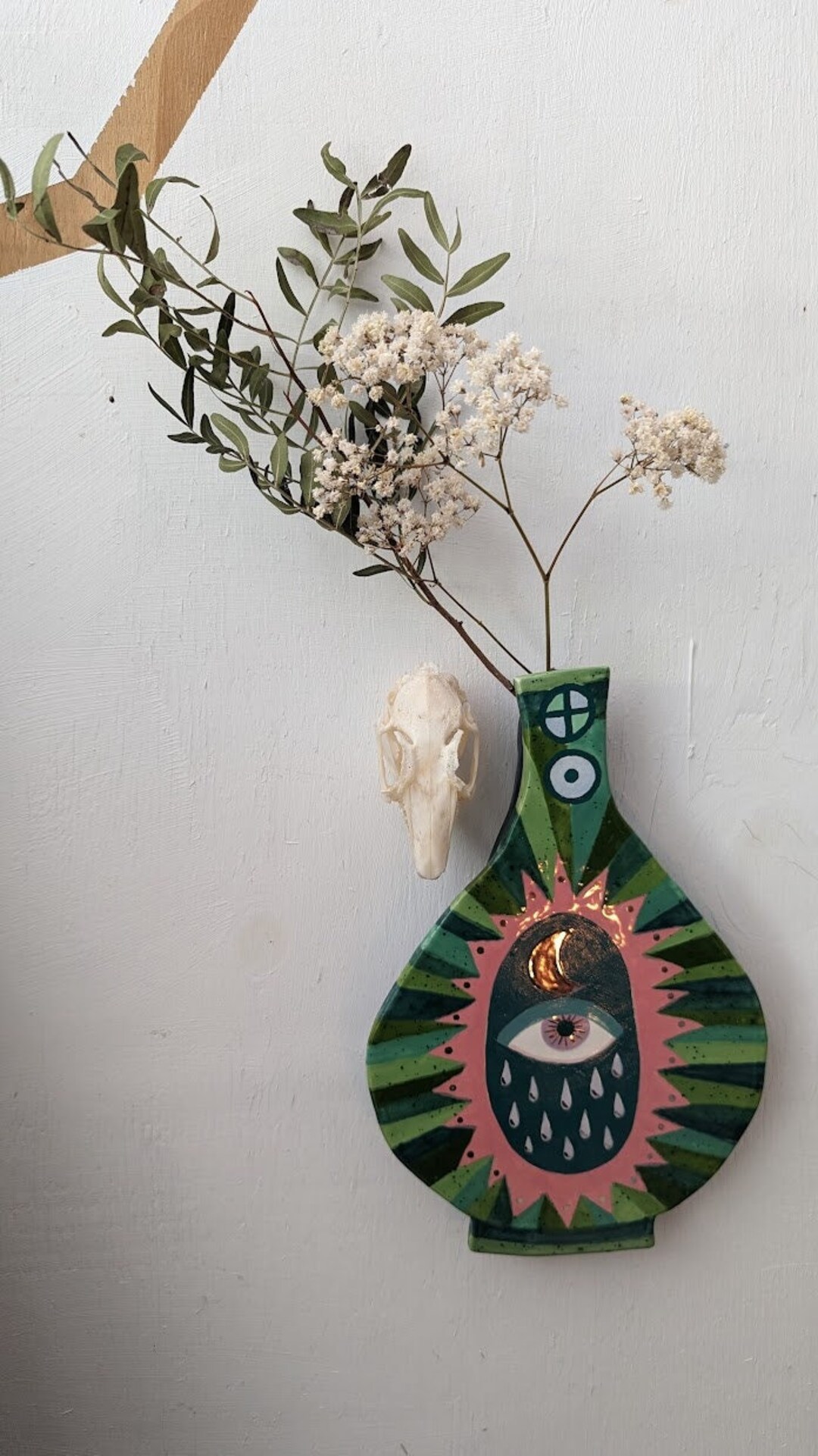 Big Sad Ceramic Wall Vase With Crying Eye - Etsy