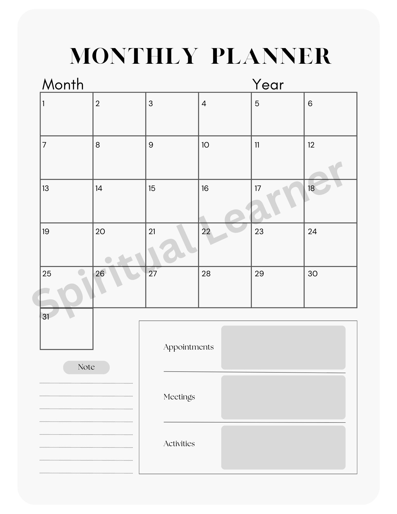 ADHD Planner PDF| Daily and Monthly | Monday to Sunday | Notes | CMYK ...