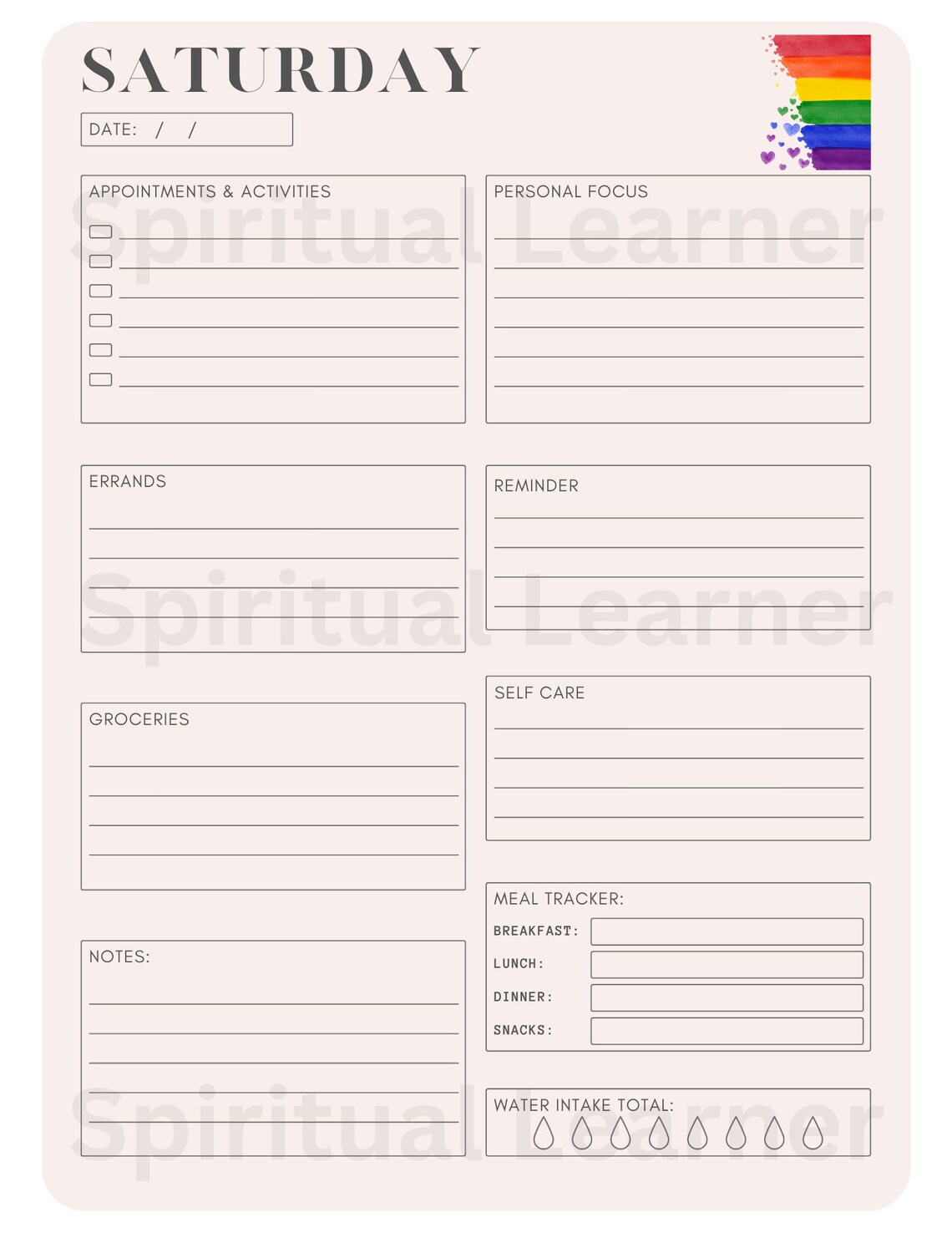 ADHD Pride Planner PDF| Daily and Monthly | Monday to Sunday | Notes - Etsy