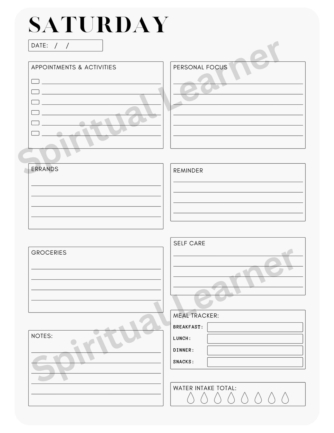 ADHD Planner PDF| Daily and Monthly | Monday to Sunday | Notes | CMYK ...