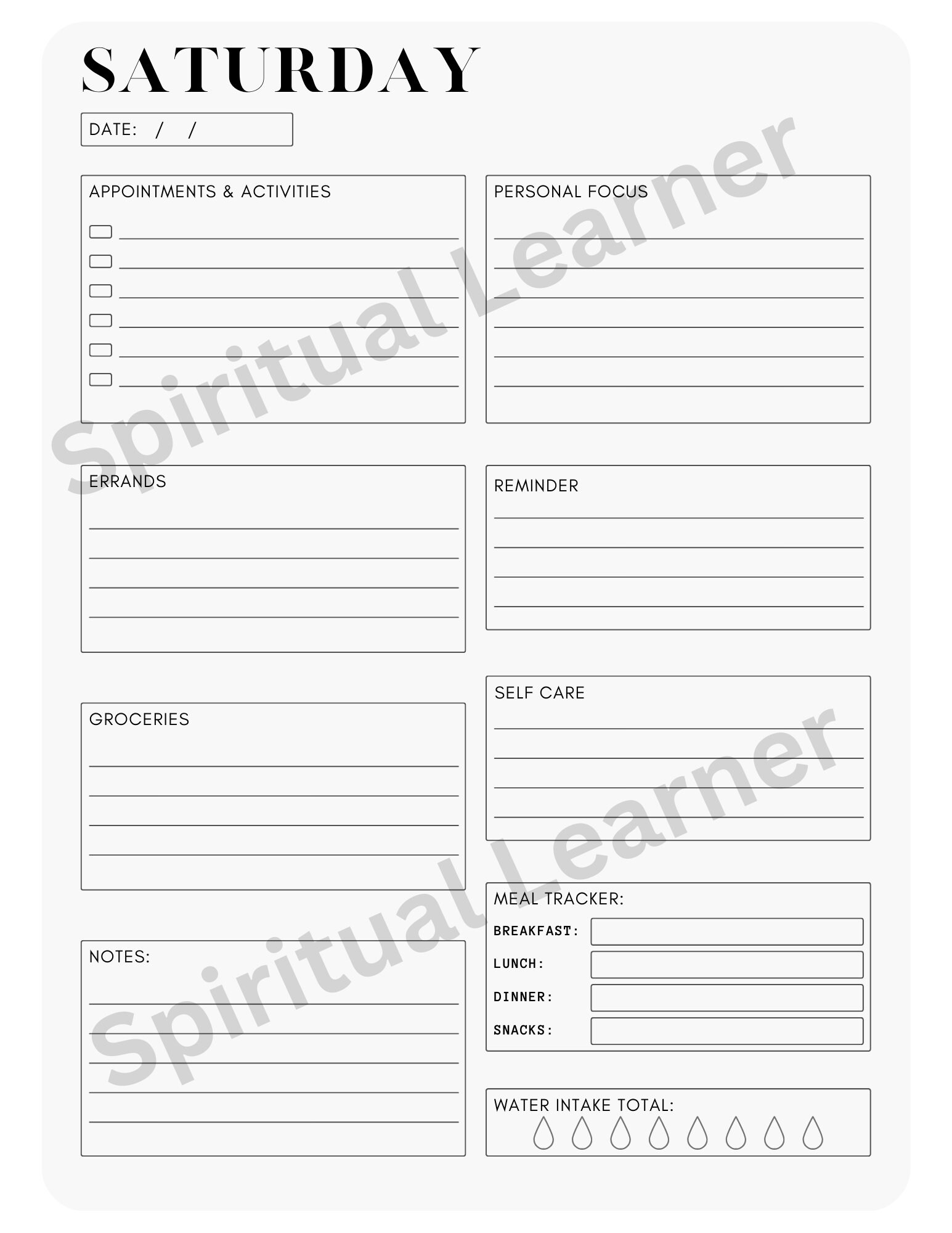 ADHD Planner PDF| Daily and Monthly | Monday to Sunday | Notes | CMYK ...