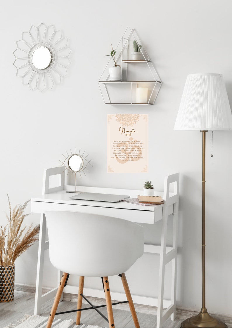 Namaste Poster | Meditation | Self-care | Self-love | PNG | PDF - Etsy