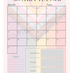 ADHD Pride Planner PDF| Daily and Monthly | Monday to Sunday | Notes - Etsy