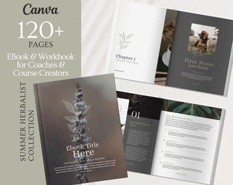Canva Ebook Template Workbook Template for Online Coaches, Handbook ...