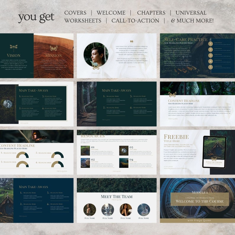 Canva Presentation Slide Deck Template for Online Coaches, Course ...