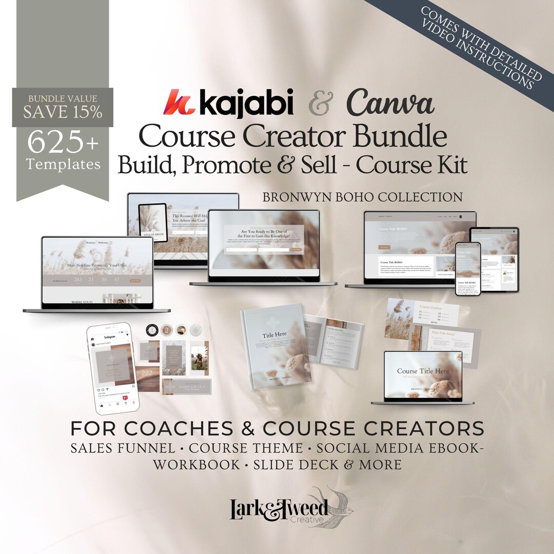 KAJABI Spiritual Templates & Course Creator Bundle Course Tool-kit ...