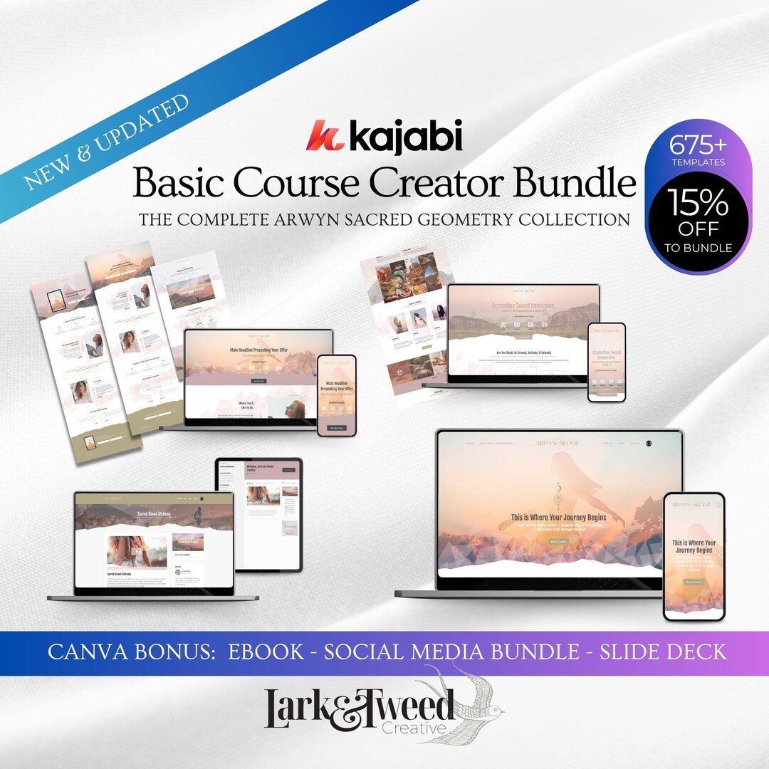 KAJABI Basic Course Creator Bundle, Website, Podcast, Sales Funnel ...