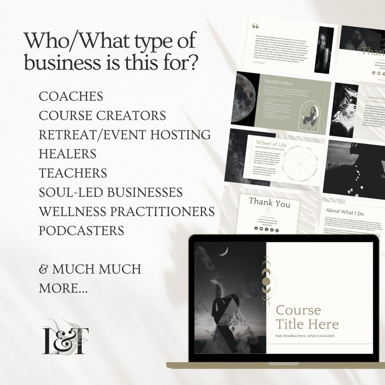 Canva Presentation Slide Deck Template for Online Coaches, Course ...