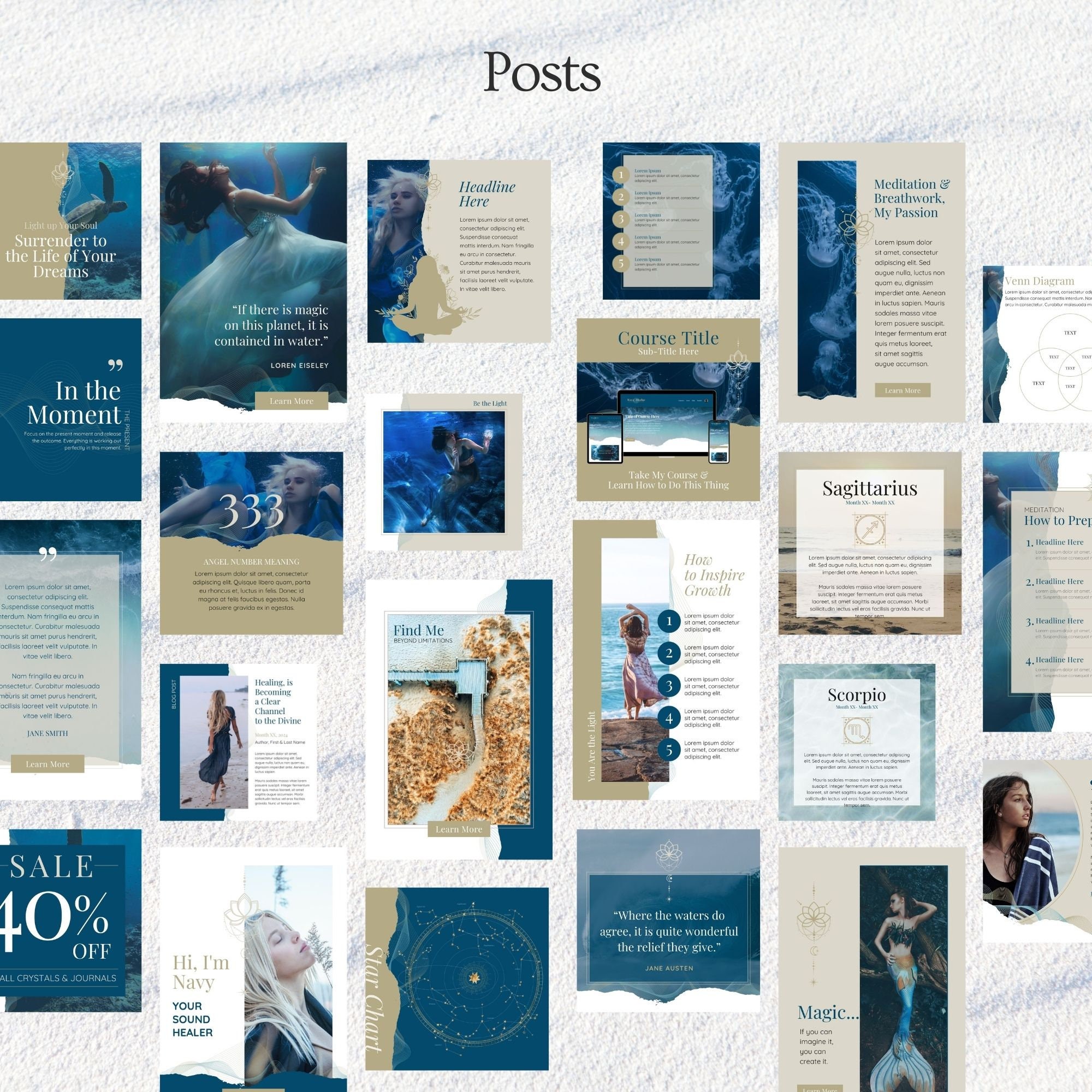 Canva Social Media Template Bundle for Coaches & Course Creators ...