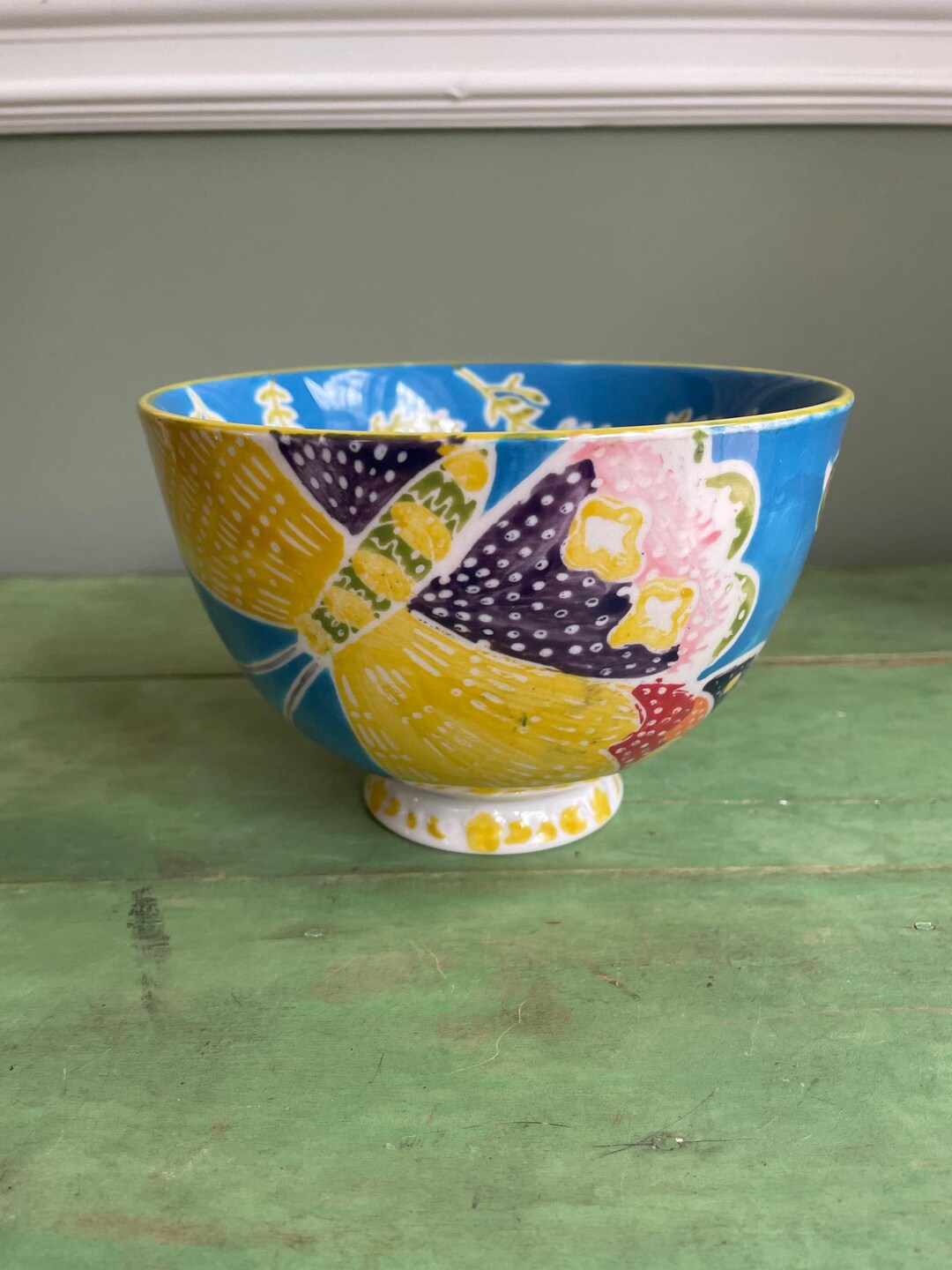 Anthropologie 6" Bowl Flame Leaf Collection Discontinued Piece - Etsy