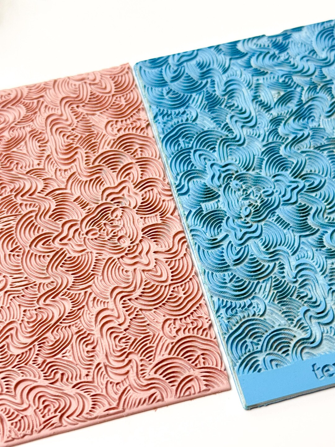 Abstract Bloom Polymer Clay Texture Mat – Repeating Pattern Embossing ...